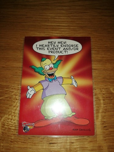 The Simpsons Trading Cards Inkworks The Silver Box Card Les Simpson ...