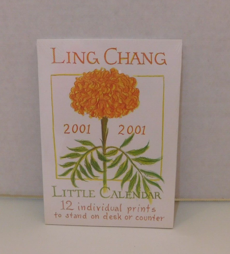 Ling’s Chang Little 12-month 2001 Calendar floral art painting Hallmark ...