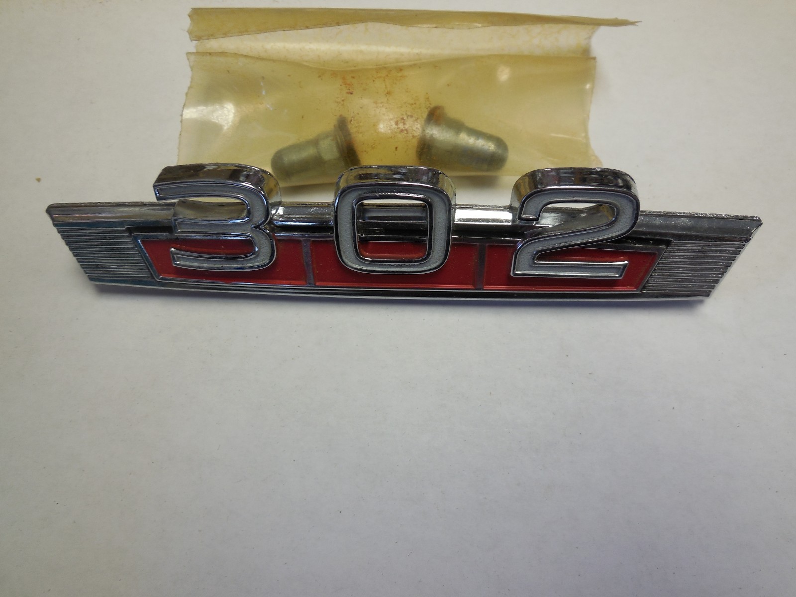 1968 Ford Torino Bronco Mustang Mercury Fender Emblems Badges 302 NOS ...