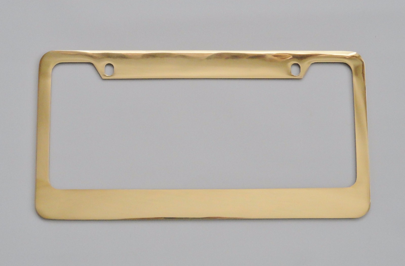 Solid BRASS License Plate Frame, Hand-polished, Custom engraved ...