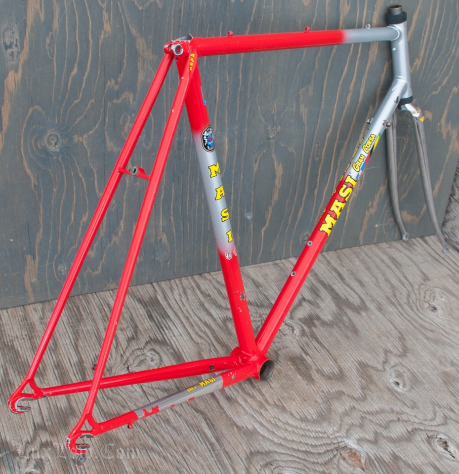 Vintage Masi Gran Corsa 58cm Road Bike FRAME & FORK Columbus Steel Tour ...