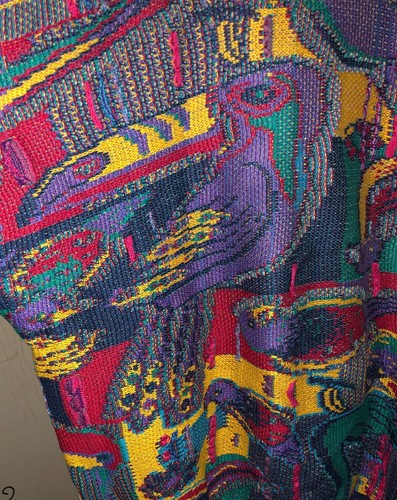 COOGI 90s Vtg Australia Colorful BIGGIE Animals Bird Print Sweater XL ...
