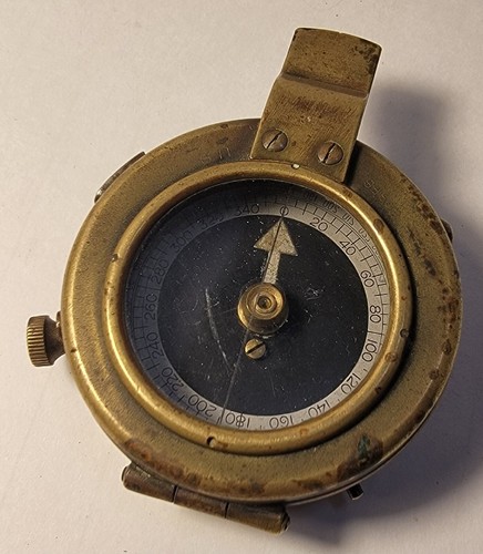 1918 Civil Engineers WWI Brass Field Compass Working Condition Missing ...