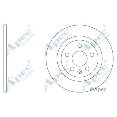 2x Brake Discs Solid For Volvo XC40 T3 Apec Red Rear 31471476 32300124 ...