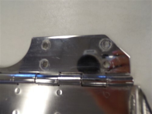 TRIM TAB PLATE STAINLESS STEEL WITH HINGE 11 1/2" X 11 7/8" MARINE BOAT ...