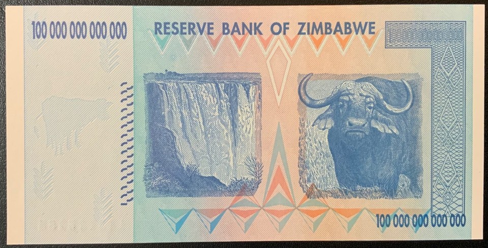 2008 ZIMBABWE PAPER MONEY - 100 TRILLIONS UNCIRCULATED BANKNOTE! | eBay