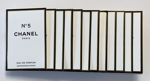 Chanel No 5 Perfume Sample 12 PACK Spray Vial Women EDP - 1.5 mL/.05oz ...
