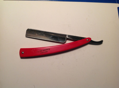 SIX INCH-Case Straight Razor Red Imp Wedge 132-Vintage Made in USA-Very ...