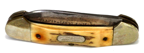 Vintage Parker Frost Cutlery Rodgers 3 Blade Canoe Knife Wosterholm ...