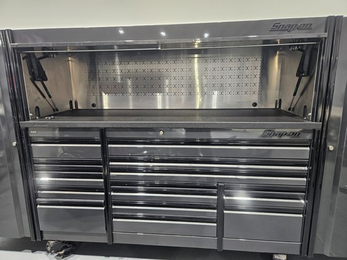Snap On Epiq 84" Tool Box With Hutch And Lockers Gunmetal Grey RRP £26 ...