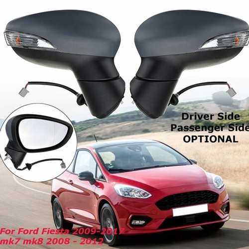 RH+LH Pair Door Wing Mirrors w/Indicator MANUAL FOLD For Ford Fiesta ...