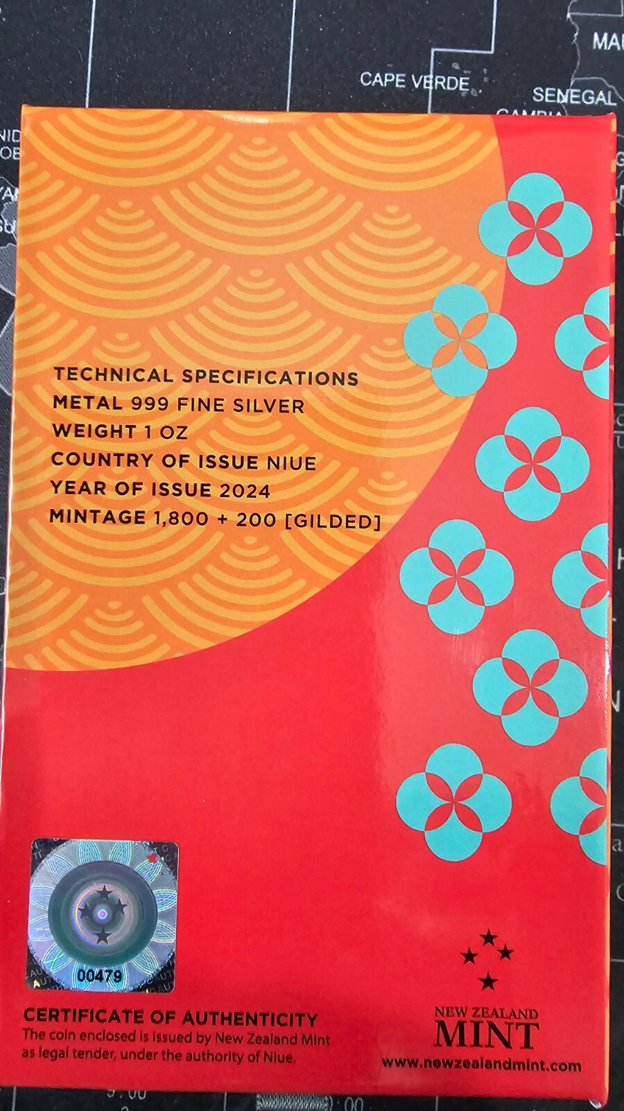 2024 Lunar Series Year Of The Dragon 1 Oz Chibi Coin NZ Mint, Gilded, w ...