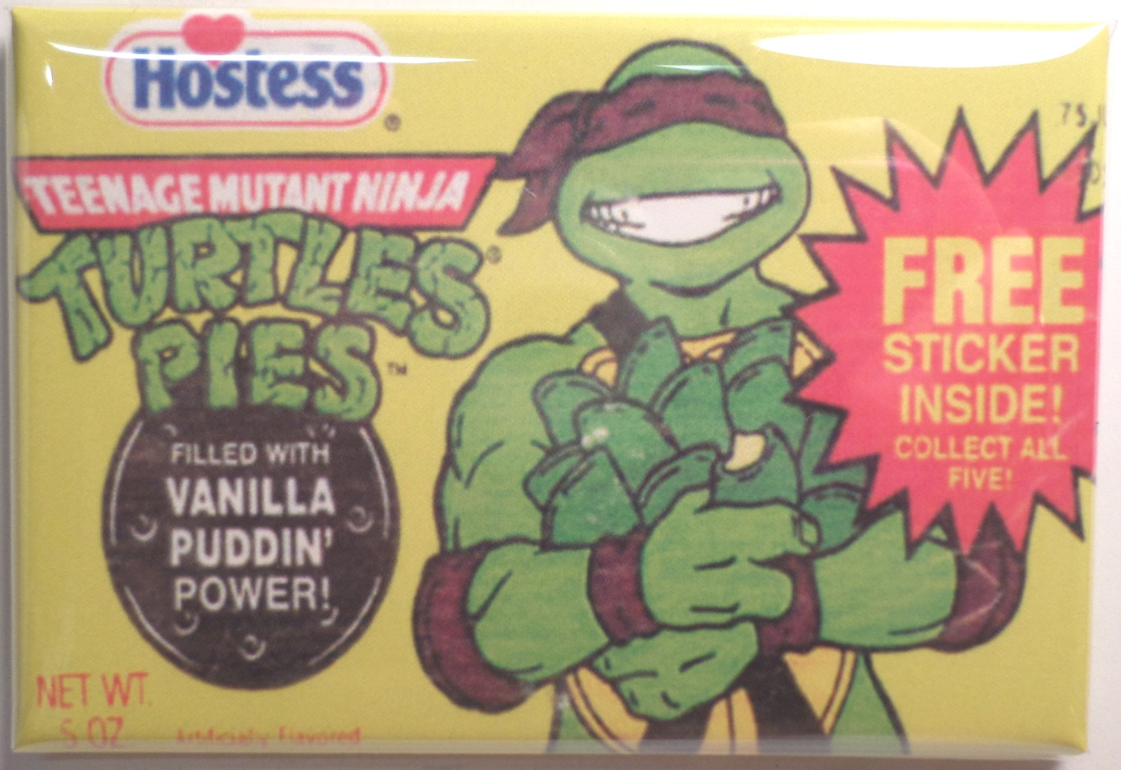 TMNT Fruit Pie 2"x3" Fridge or Locker MAGNET Wrapper Sweets Candy Pie ...