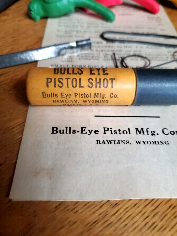 Antique USA Bulls Eye Pistol Pat. Feb 1924 Rubber Band Toy Pistol ...