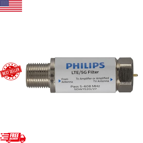 Philips LTE Filter for TV Antenna Filters 4G 5G LTE Signal to Reduce ...
