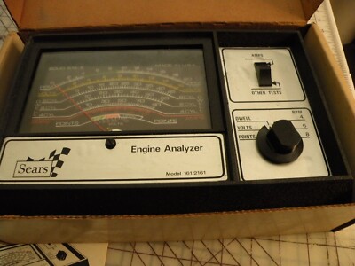 SEARS AUTOMOTIVE ENGINE ANALYZER Model 161-2161 Original Box . Made in ...