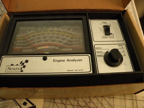 SEARS AUTOMOTIVE ENGINE ANALYZER Model 161-2161 Original Box . Made in USA. | eBay
