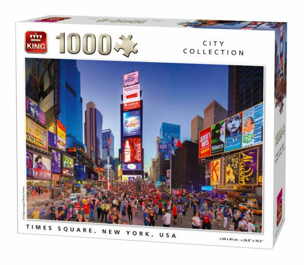 King 5707 New York Times Square Jigsaw Puzzle - 1000-piece 68 x 49 cm ...