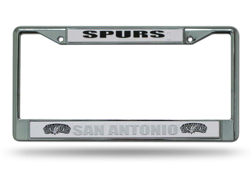 SAN ANTONIO SPURS NBA Basketball Chrome Auto Car License Plate Frame | eBay