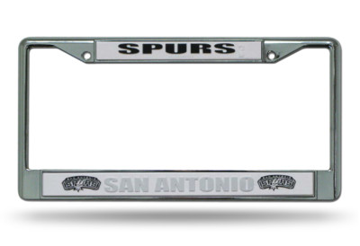 SAN ANTONIO SPURS NBA Basketball Chrome Auto Car License Plate Frame | eBay