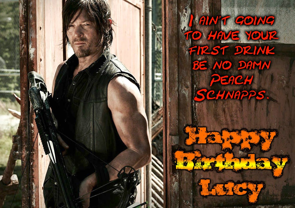 Daryl Dixon Birthday Cartoons