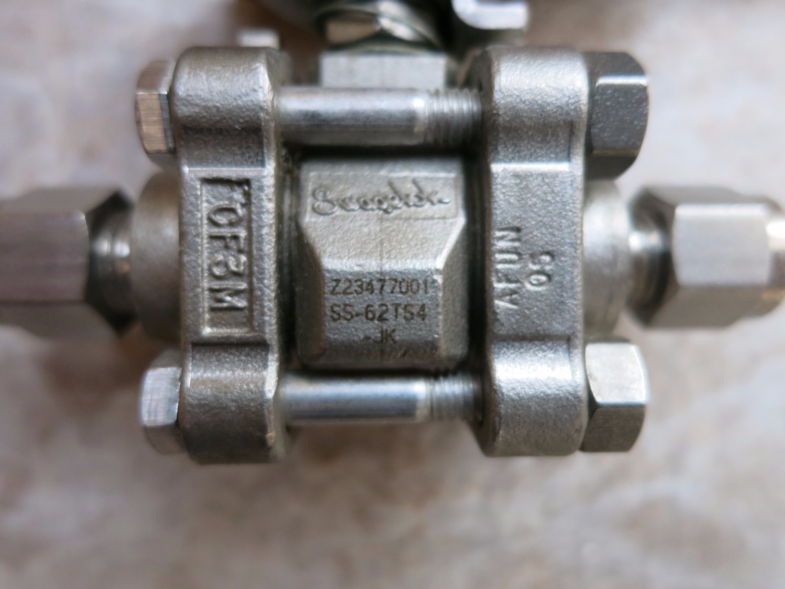 SWAGELOK or WHITEY SS-62TS4-JK Ball Valve, Reinforced PTFE 1/4 in. | eBay