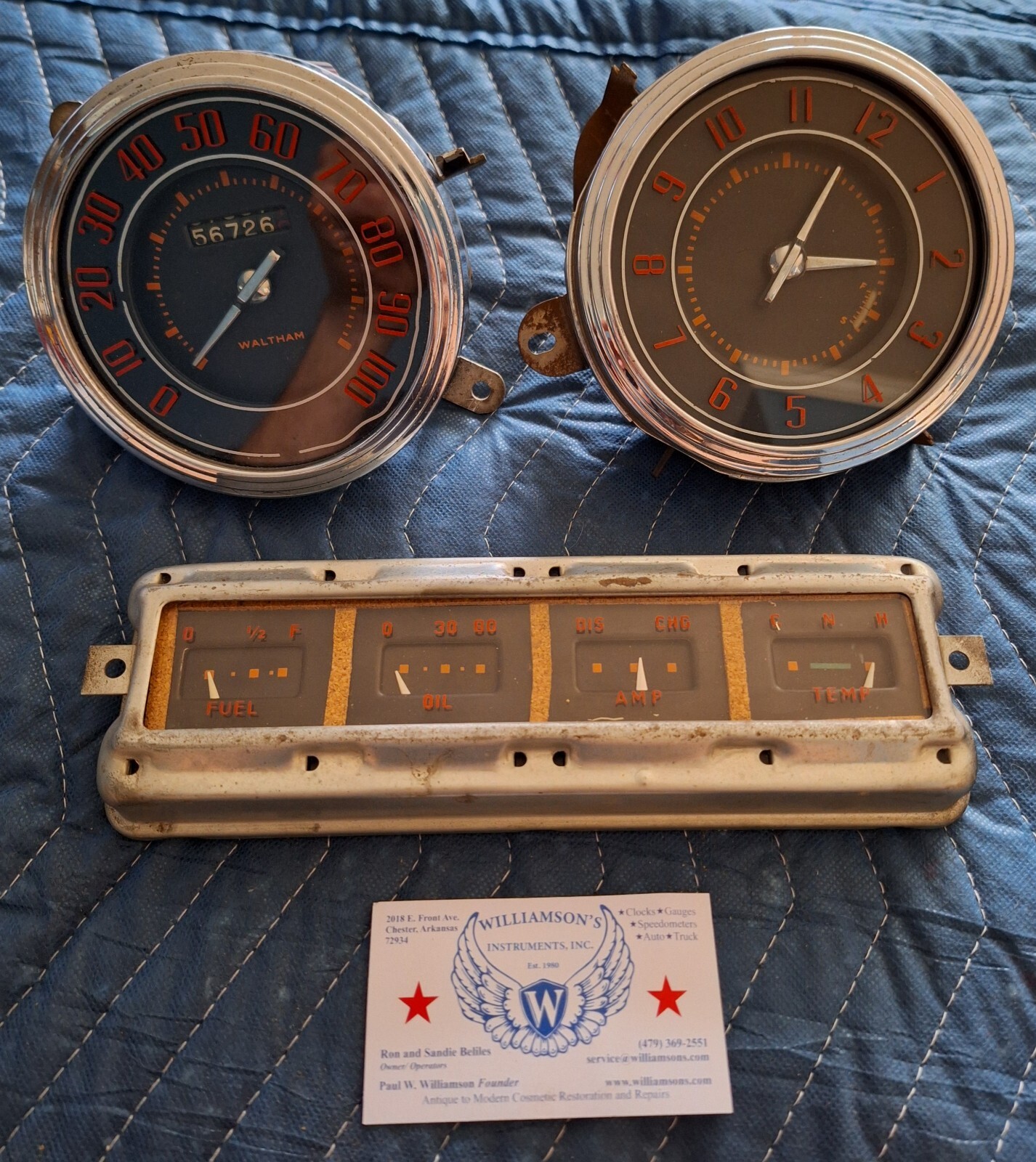 1942-48 Ford Instrument Gauges Professionally Rebuilt OEM | eBay