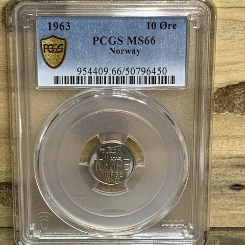 1963 Norway 10 Ore World Coin PCGS MS66 Beautiful TOP POP I887 | eBay