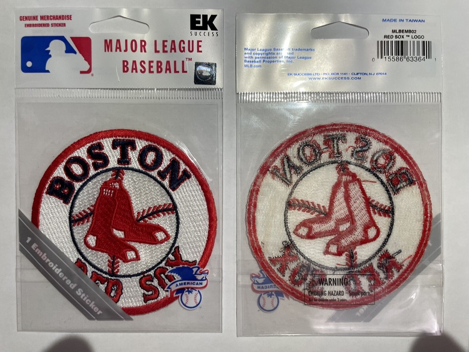 Boston Red Sox Embroidered Patch Sticker Authentic MLB Licensed Can Be ...