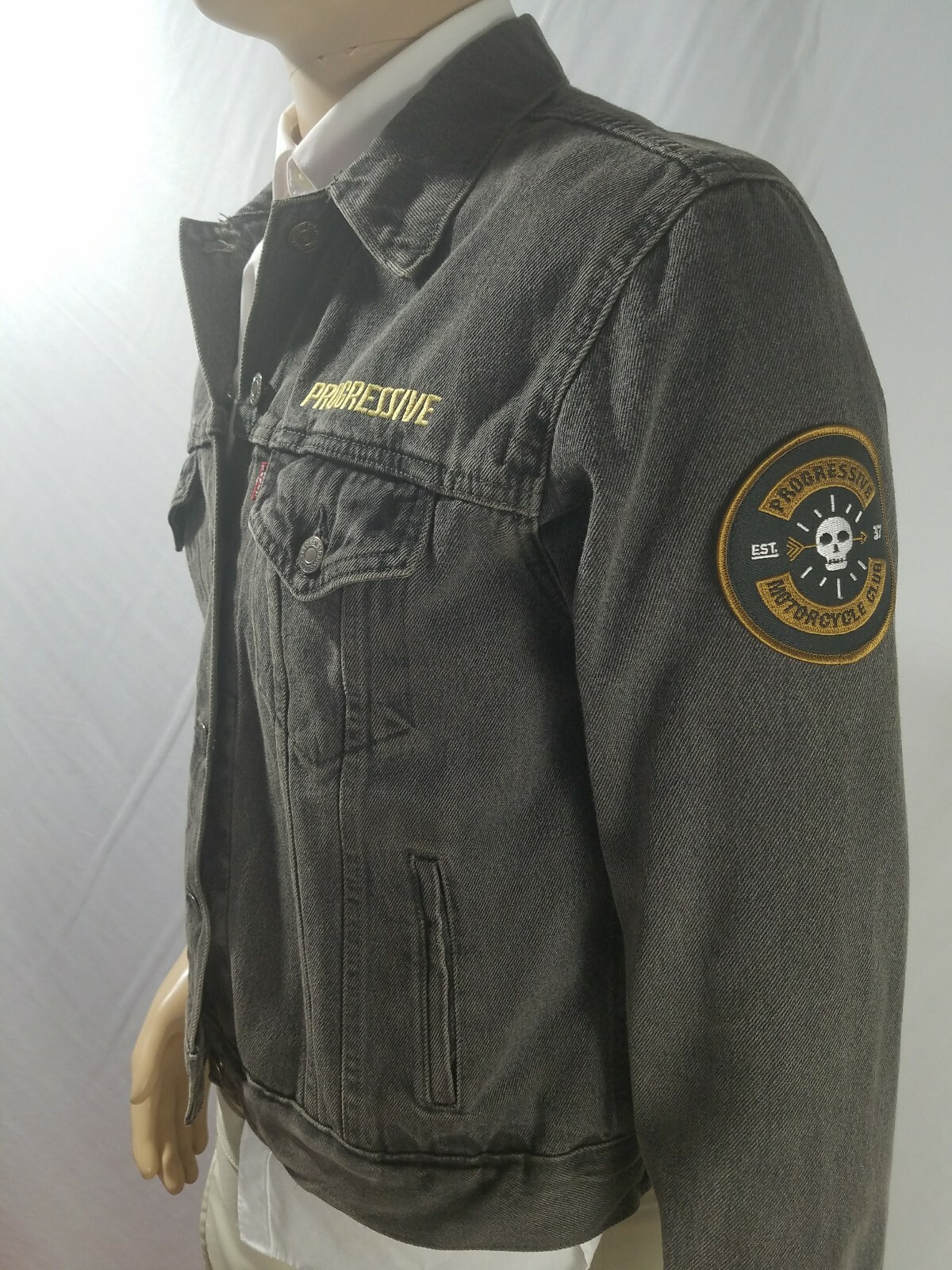 Progressive Motorcycle Club Women's Levis Denim Washe… - Gem