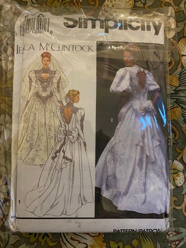 Simplicity 8176 VINTAGE Jessica McClintock Victorian-Styled Gown ...