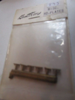 Kemtron HO #845 Number Plates, 6 Miscellaneous - Numbers Below, Brass ...