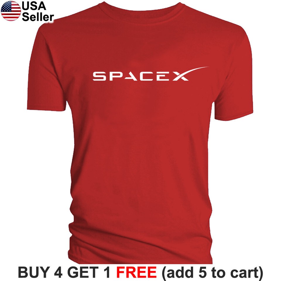 SpaceX T-Shirt Space X Exploration Aerospace NASA Elon Musk Men | eBay