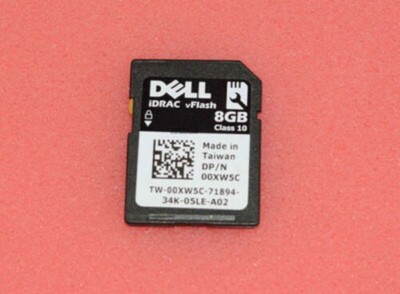 SD Card for Dell PowerEdge 8GB iDRAC VFlash 0XW5C 00XW5C CLASS 10 R720 ...