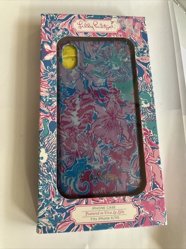 Lilly Pulitzer Viva La Lilly Phone Case For iPhone X/XS pink blue NIB ...
