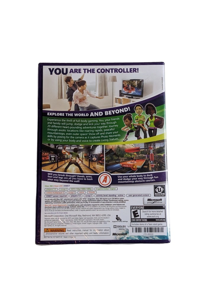 NEW SEALED Kinect Adventures Kinect Game your for XBOX 360 system | eBay