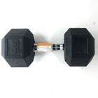 (1) Single CAP 40LB RUBBER COATED HEX DUMBBELL 40 Pound Free Shipping ...