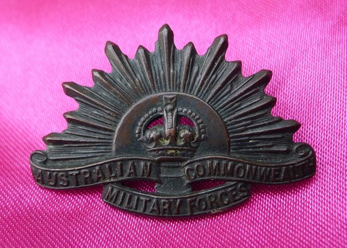 WW1 AIF AUSTRALIAN RISING SUN BRONZE SWEETHEART BROOCH OR BADGE by ...