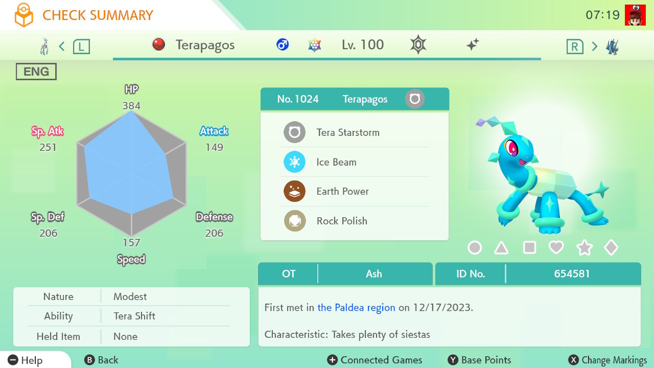 Shiny Terapagos Shiny Pecharunt Gouging Fire Raging Bolt Iron Boulder ...