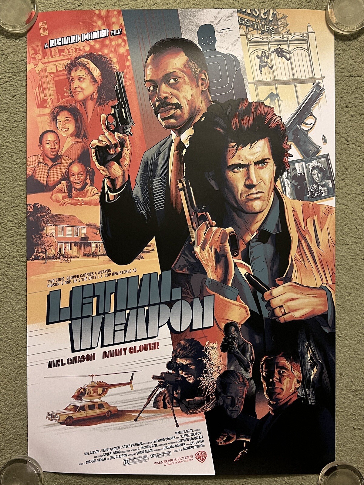 Danny Glover Lethal Weapon Poster