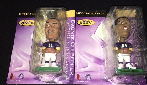 2000 Special Edition Bobbin Randy Moss Daunte Culpepper Bobblehead Lot ...