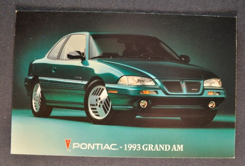1993 Pontiac Grand Am Coupe Postcard Excellent Original 93 | eBay