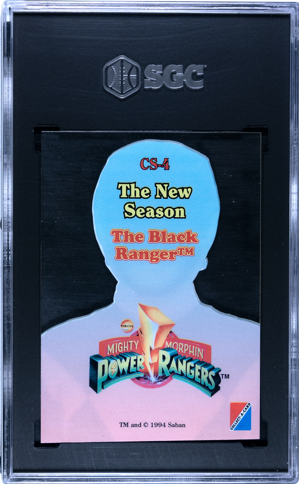 1995 Collect-A-Card Power Rangers: New Season The Black Ranger Acetate ...