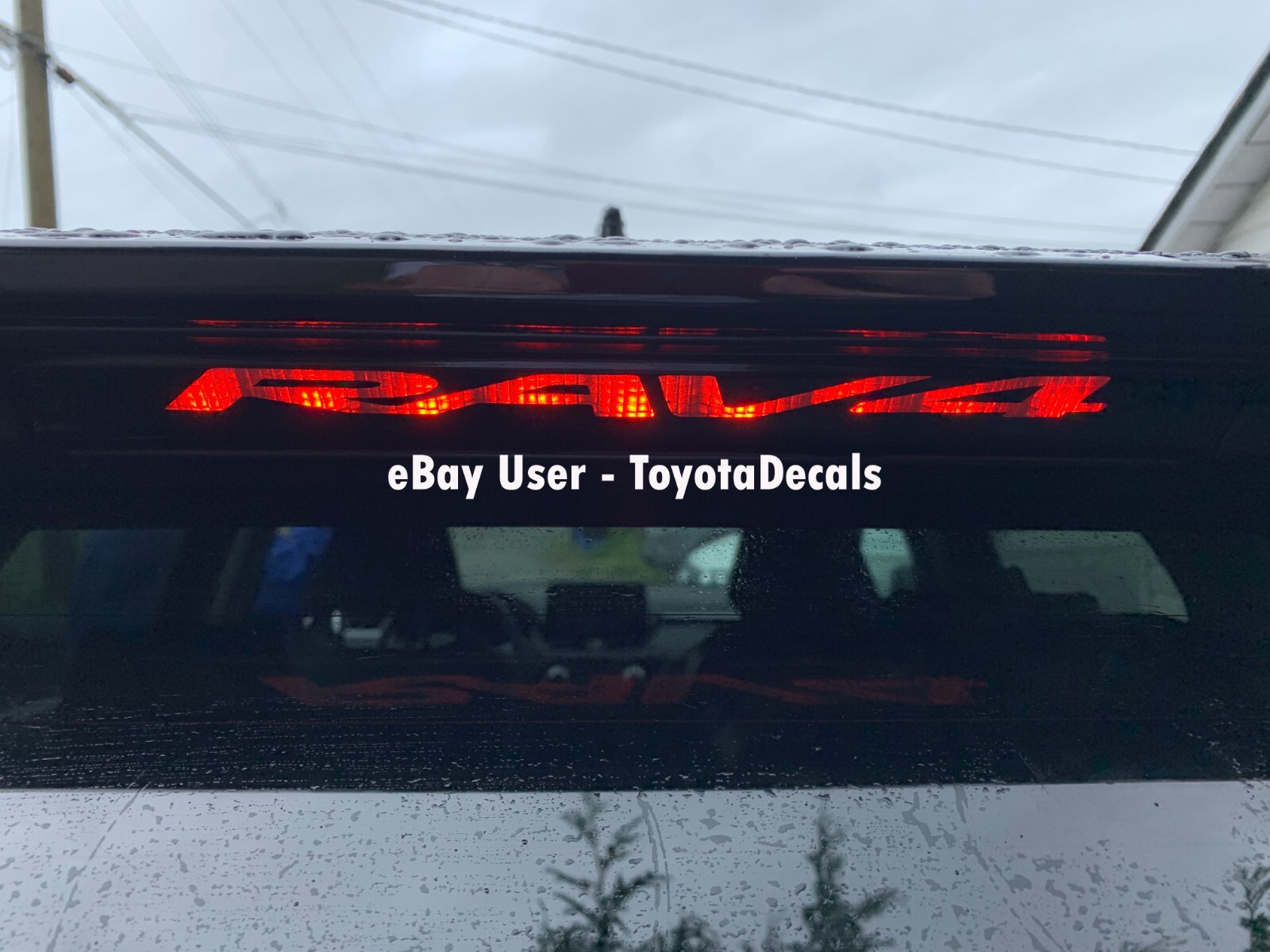 FITS Toyota RAV4 3rd Brake Light Decal - 2018 2019 2020 2021 2022 2023 ...