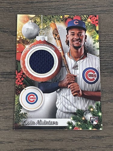 2025 Topps Holiday Player Relic Kevin Alcantara RC #PR-KA Chicago Cubs ...