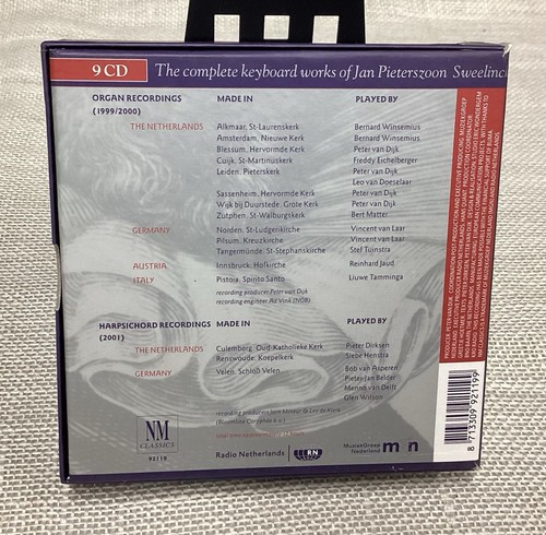 Jan Pieterszoon SWEELINCK 9 CD Box Set NM CLASSICS Complete Keyboard Works | eBay