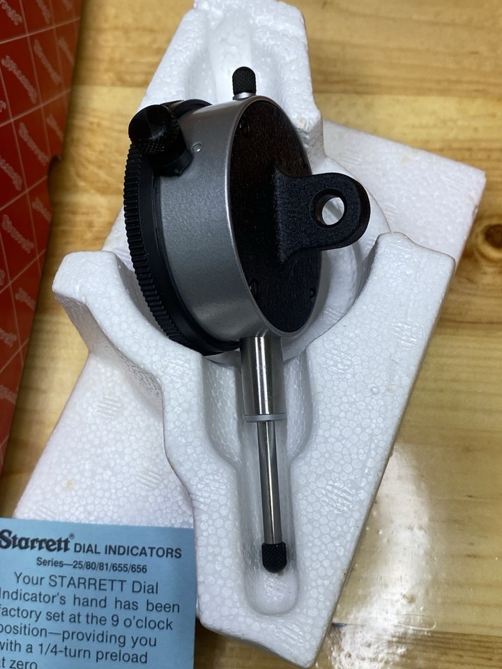 Starrett 657AA Mag Base Holder & 25-441J Dial Indicator Set Lot | eBay