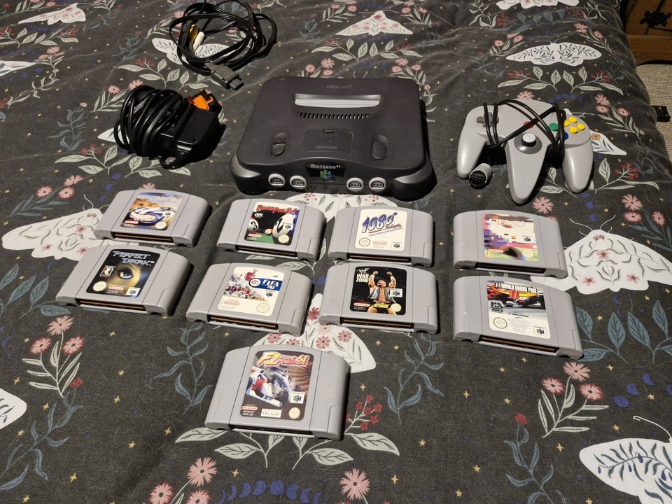 N64 Console Tested Good Condition One Controller + Games Selection ...