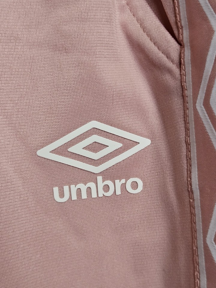 Umbro Tracksuit Shell Bottoms Soft Pink Tight Hem Track Pants Sm W 30 ...