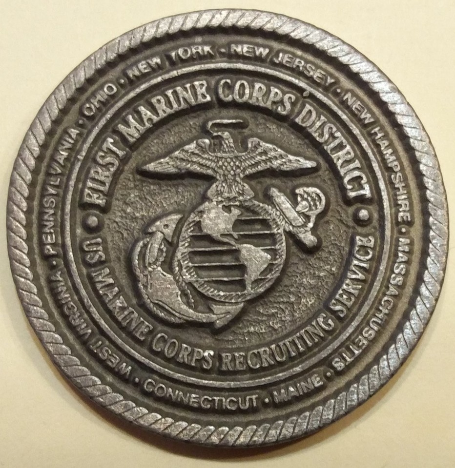 1st Marine Corps District Recruiting Sergeant Major Challenge Coin | eBay